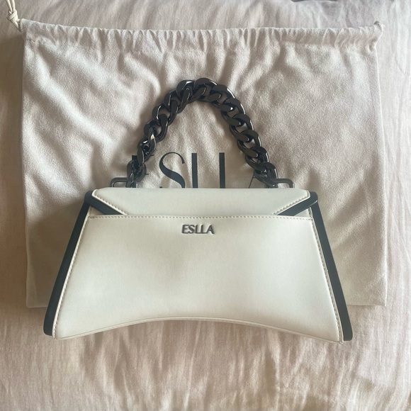 eslla | Bags | Eslla Dharma Crossbody White Star With Black Trim | Poshmark